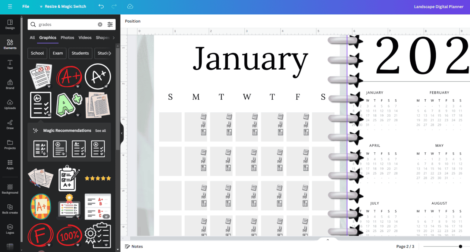 How (and Why) to Create Index Pages in Canva for Digital Planners